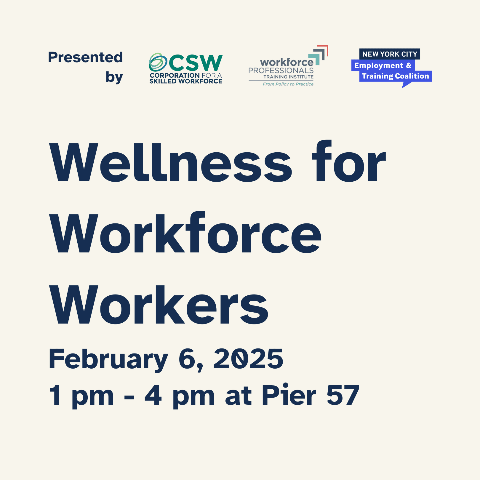 Wellness for Workforce Workers: A Listening & Co-Design Session - New ...